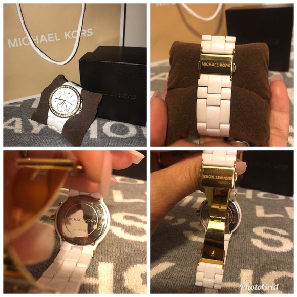 Michael Kors | Accessories | Authentic Michael Kors White Watch | Poshmark